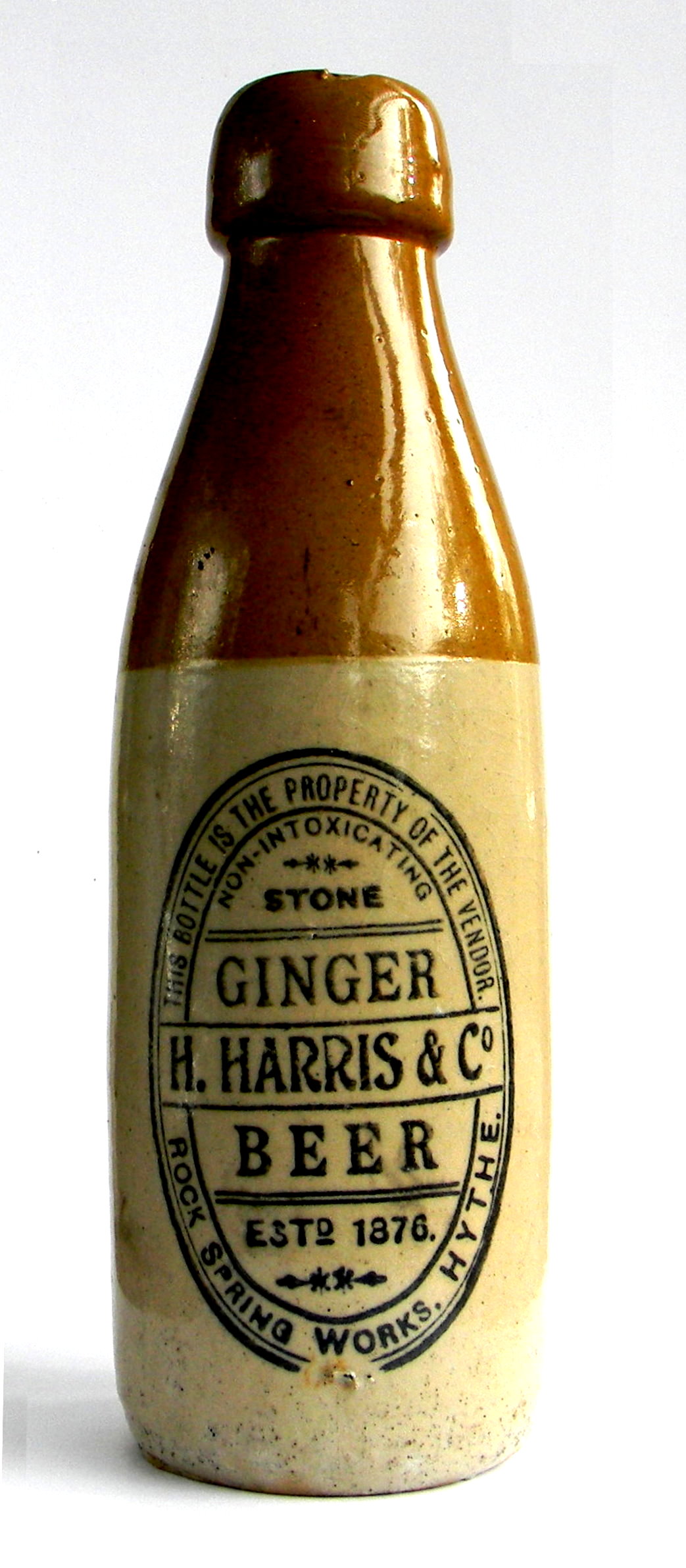 Label: HARRIS& SONS. NONINTOXICATING STONE GINGER BEER ESTD1876 ...